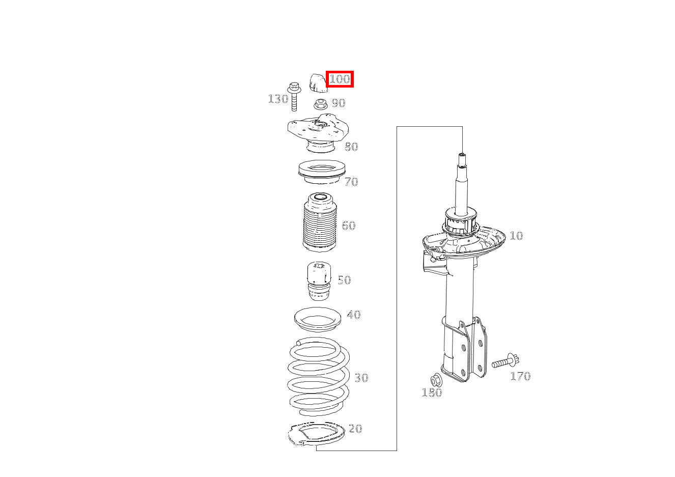 Staubschutzkappe für C 204, GLC 253-Klasse kaufen