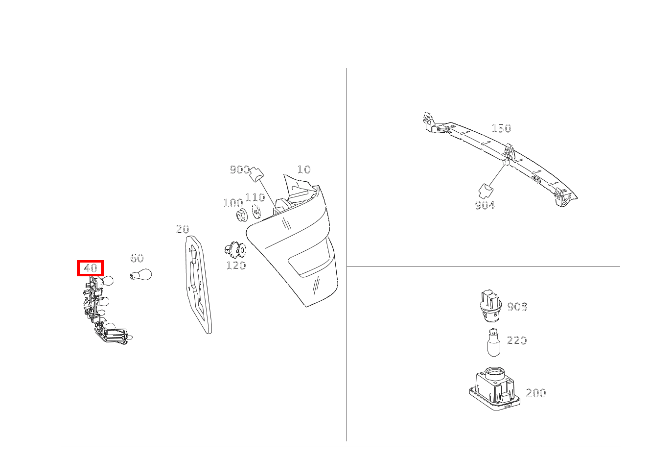 Lampenträger LINKS für C 204, GLC 253-Klasse kaufen