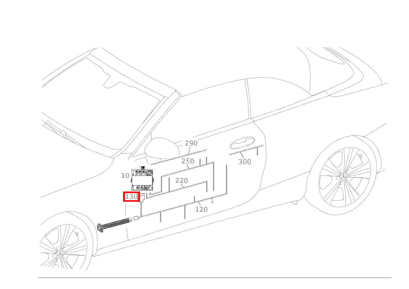 Kontaktbuchse Türsteuergerät vorn rechts N69/2; 12-PIN MQS E 213, C 205 ...