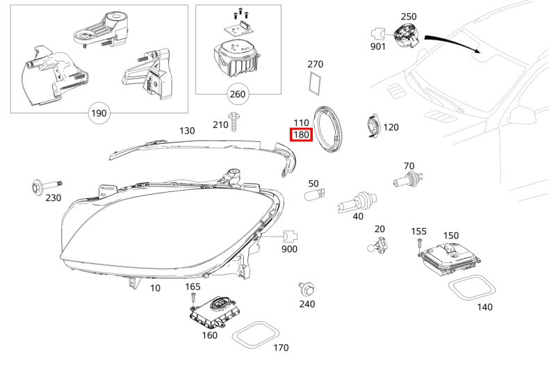 Schutzhaube FUER FERNLICHT ,TAGFAHRLICHT UND BEGRENZUNGSLICHT , , und ...